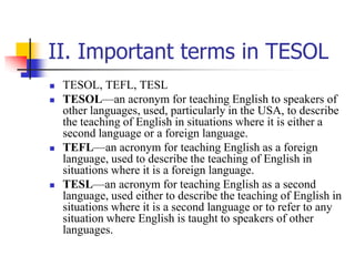 Tesol lesson 1 | PPT