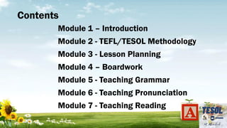 Tesol module 1 part 1 | PDF | Education