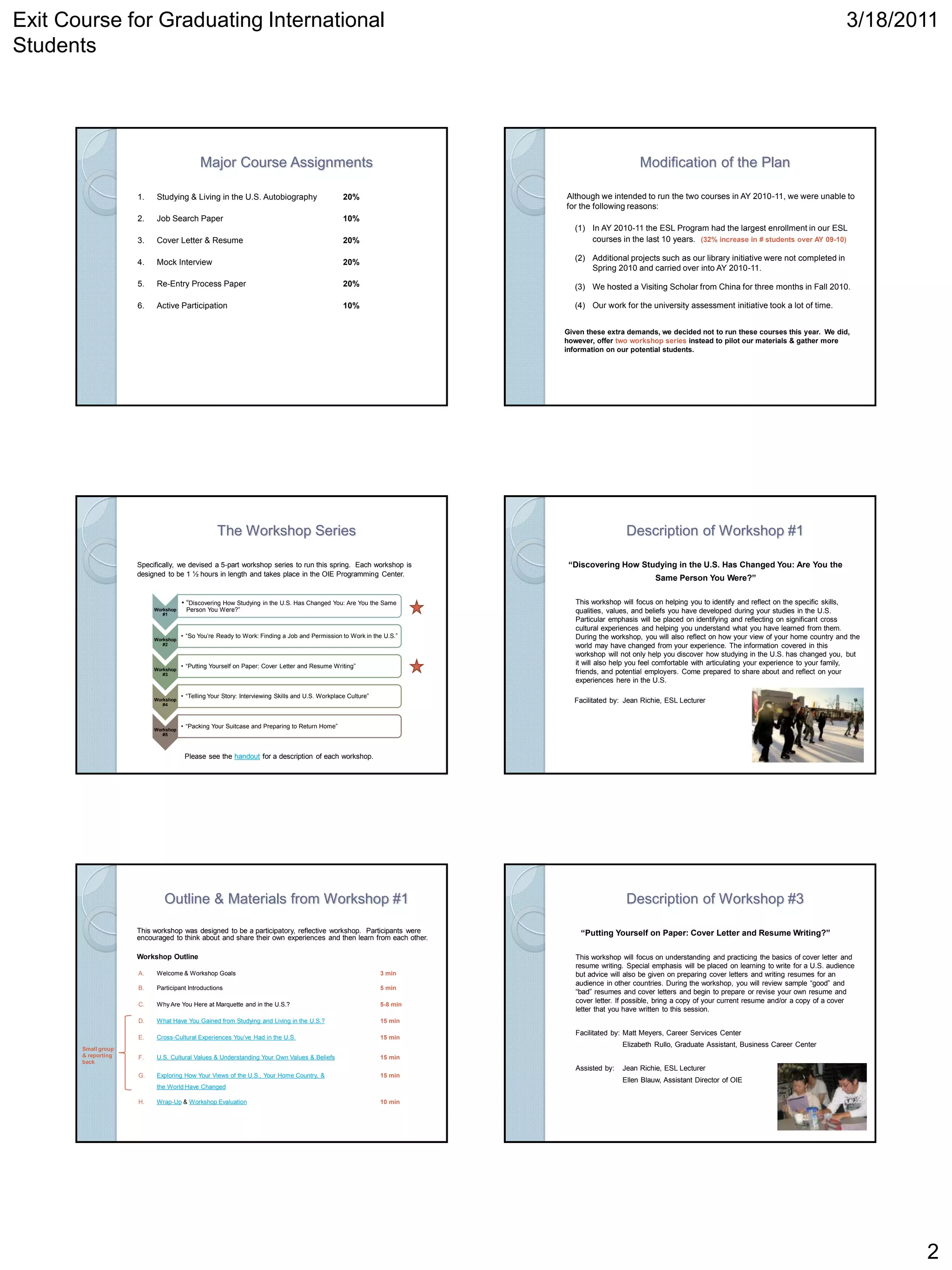 TESOL 2011: Jean Richie PPT Handout | PDF