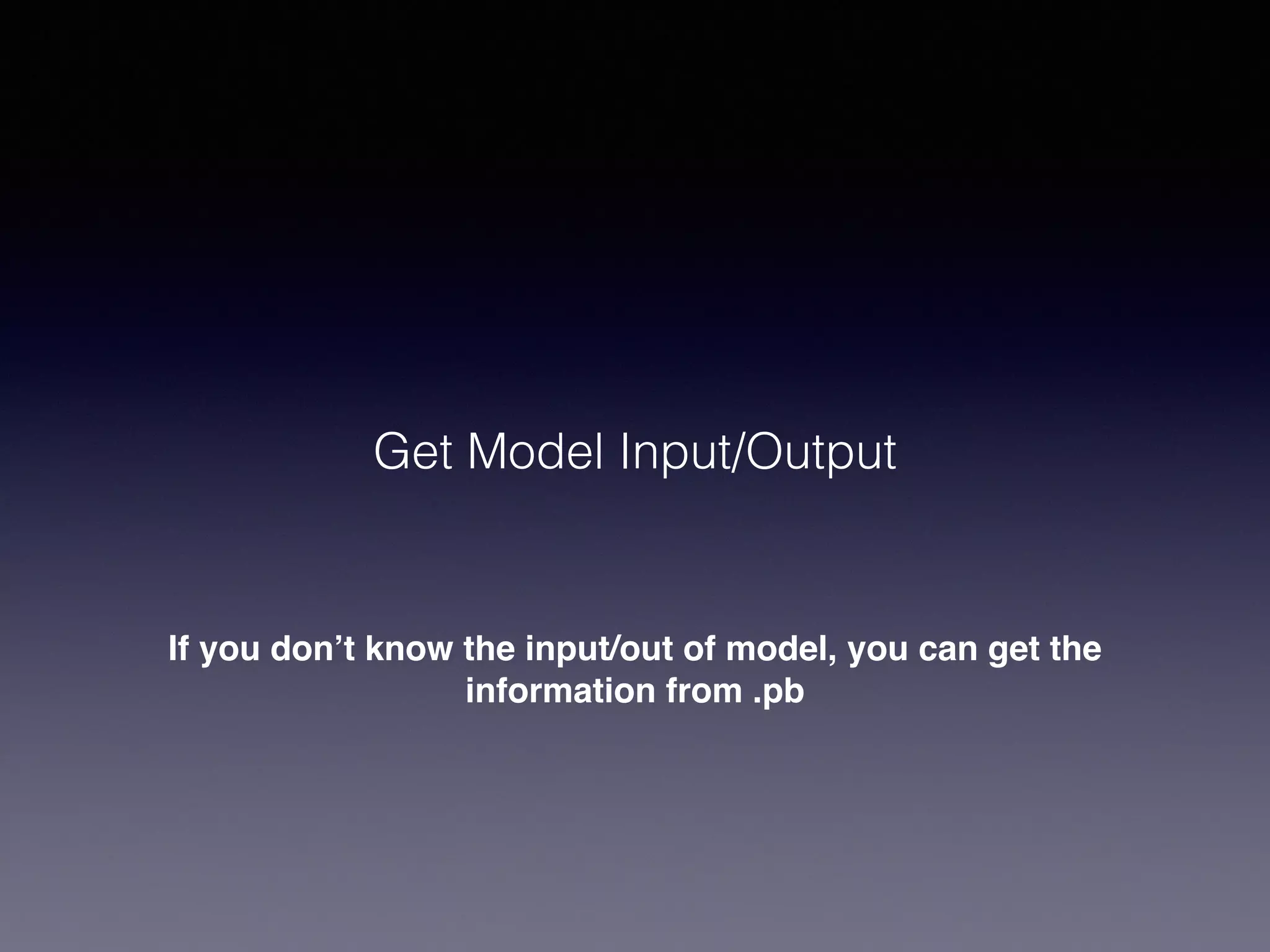 Tensor Flow to CoreML model | PPT