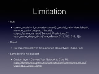 Tensor Flow to CoreML model | PPT