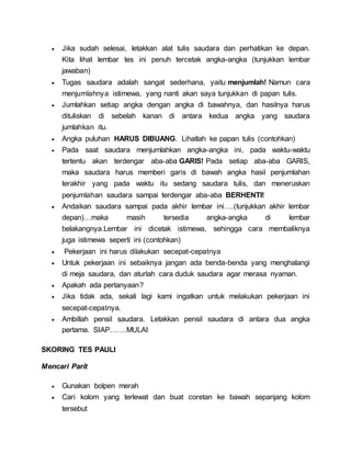 Tes pauli | DOCX