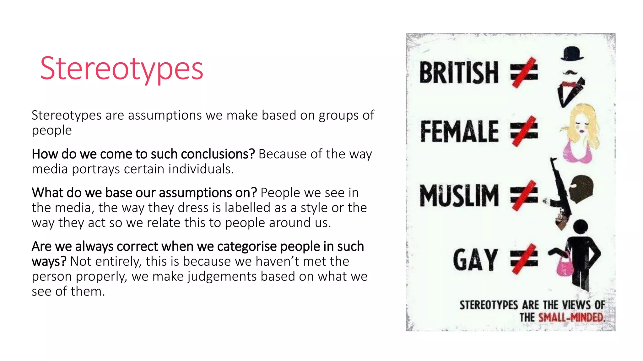 Tessa perkins stereotype theory | PPTX