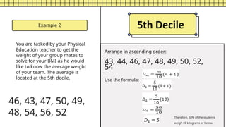 Decile for UnGrouped Data for Grade 10 .pptx
