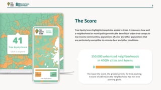 Tree Equity Score: Catalyzing Urban Tree Action | PPT