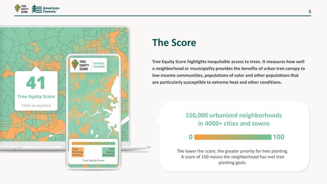 Tree Equity Score: Catalyzing Urban Tree Action | PPT
