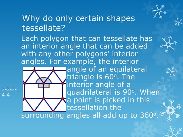 Tessellations | PPTX | 3-D Graphics | Computer Software and Applications