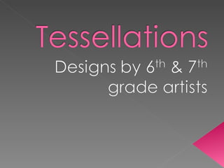 Tessellations examples | PPT