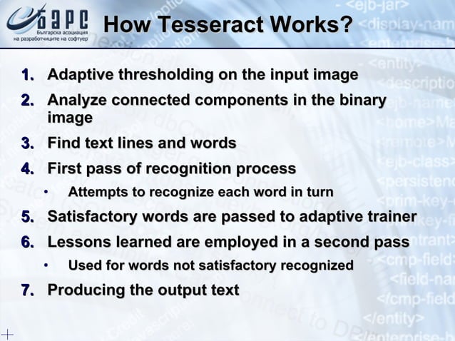 Tesseract OCR Engine - OpenFest 2009 | PPT | Desktop Publishing ...