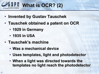 Tesseract OCR Engine - OpenFest 2009 | PPT