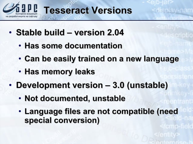 Tesseract OCR Engine - OpenFest 2009 | PPT | Desktop Publishing ...
