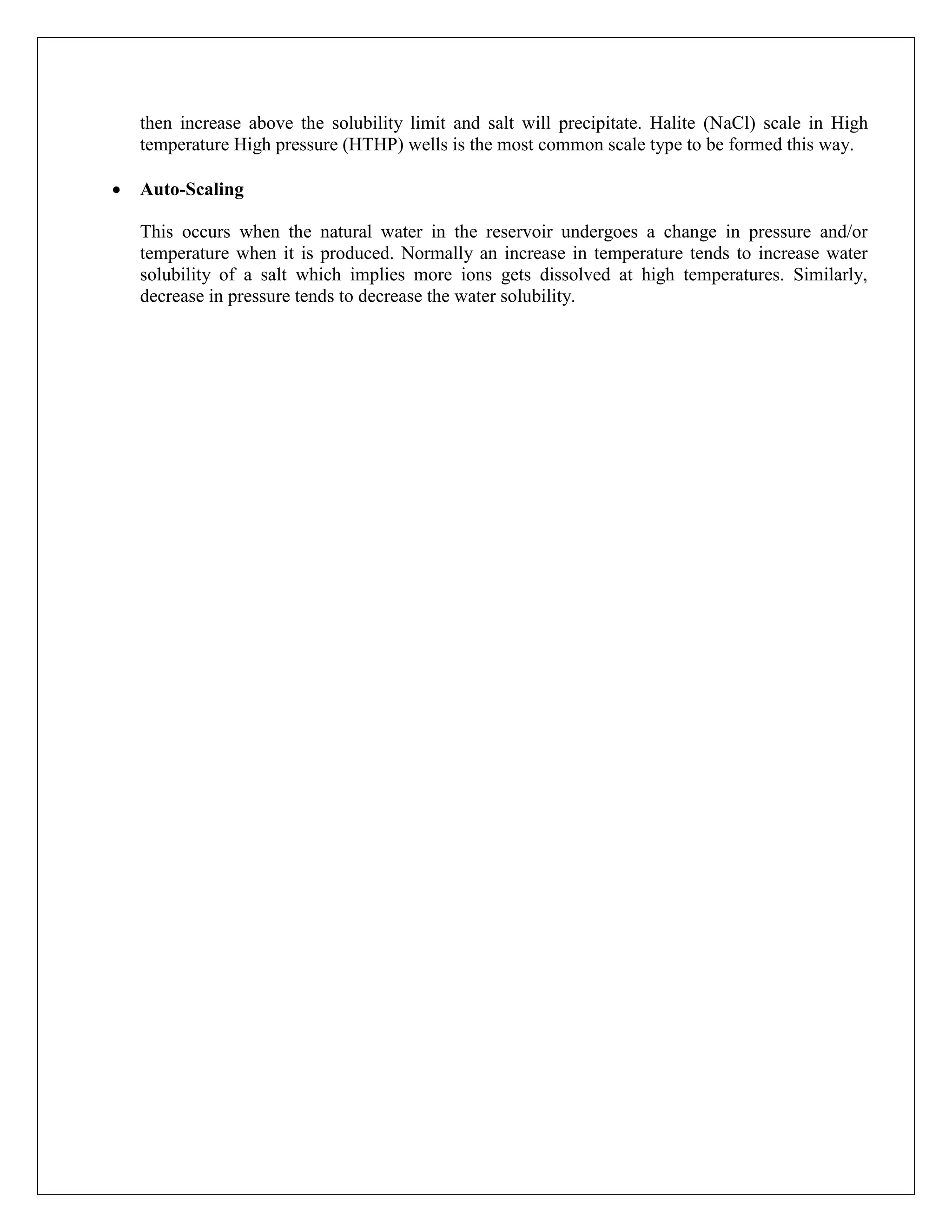Scale Formation problems in Oil & Gas Industry : Its reduction ...
