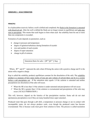 Scale Formation problems in Oil & Gas Industry : Its reduction ...