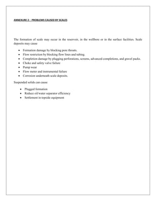 Scale Formation problems in Oil & Gas Industry : Its reduction ...