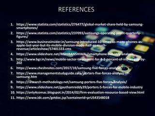 Samsung Industry and Firm Analysis | PPTX