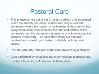 Meeting People Where They Are: Taking Spiritual Assessment - Tessie ...