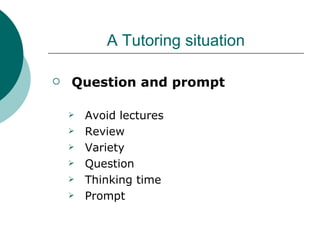 Tutoring | PPT