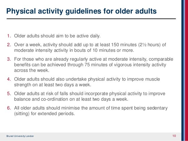 How National Physical Activity Guidance is Failing Older Adults