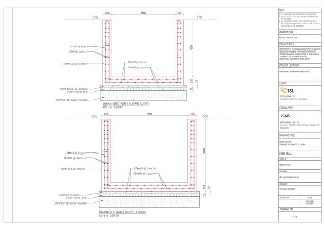 Structural design of Drain with drainage capacity | PPT