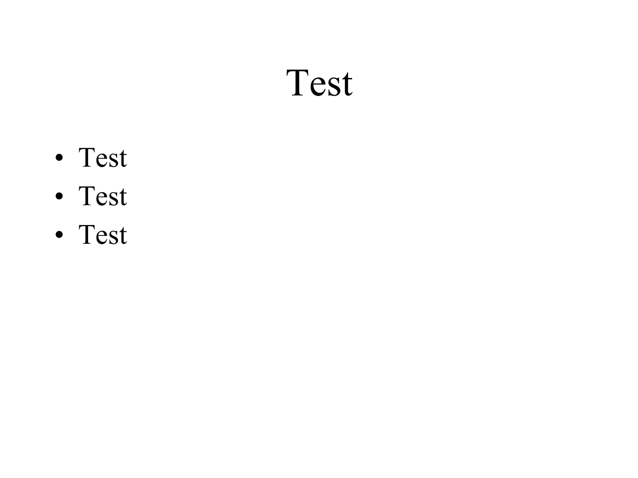 Test | PPT