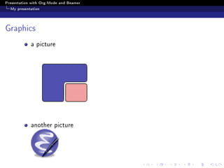 Example Presentation using org-mode and beamer | PPT