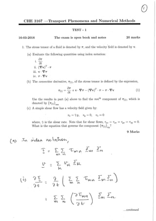 Test 1 - 2016 - solution | PDF