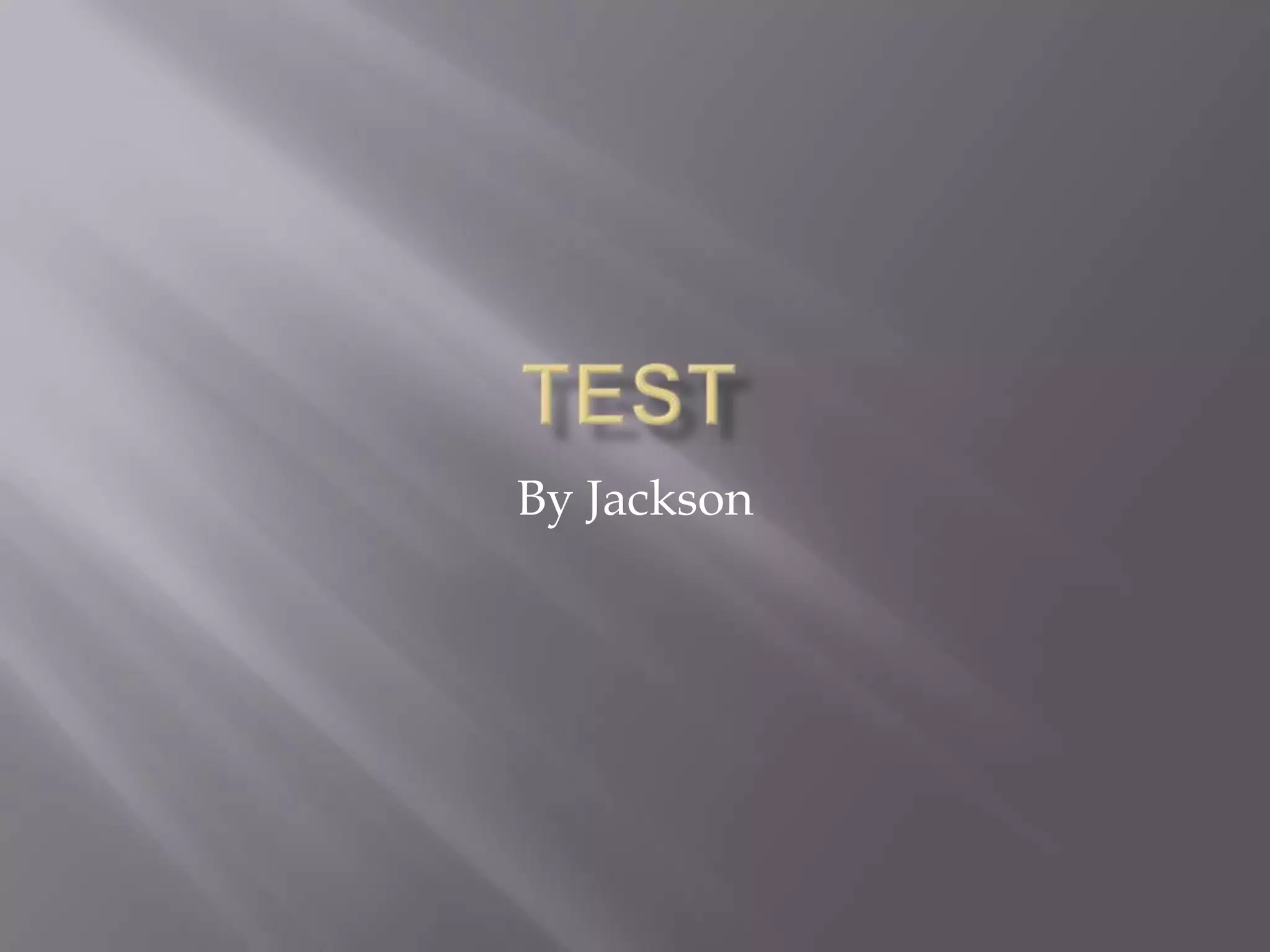 Test | PPT