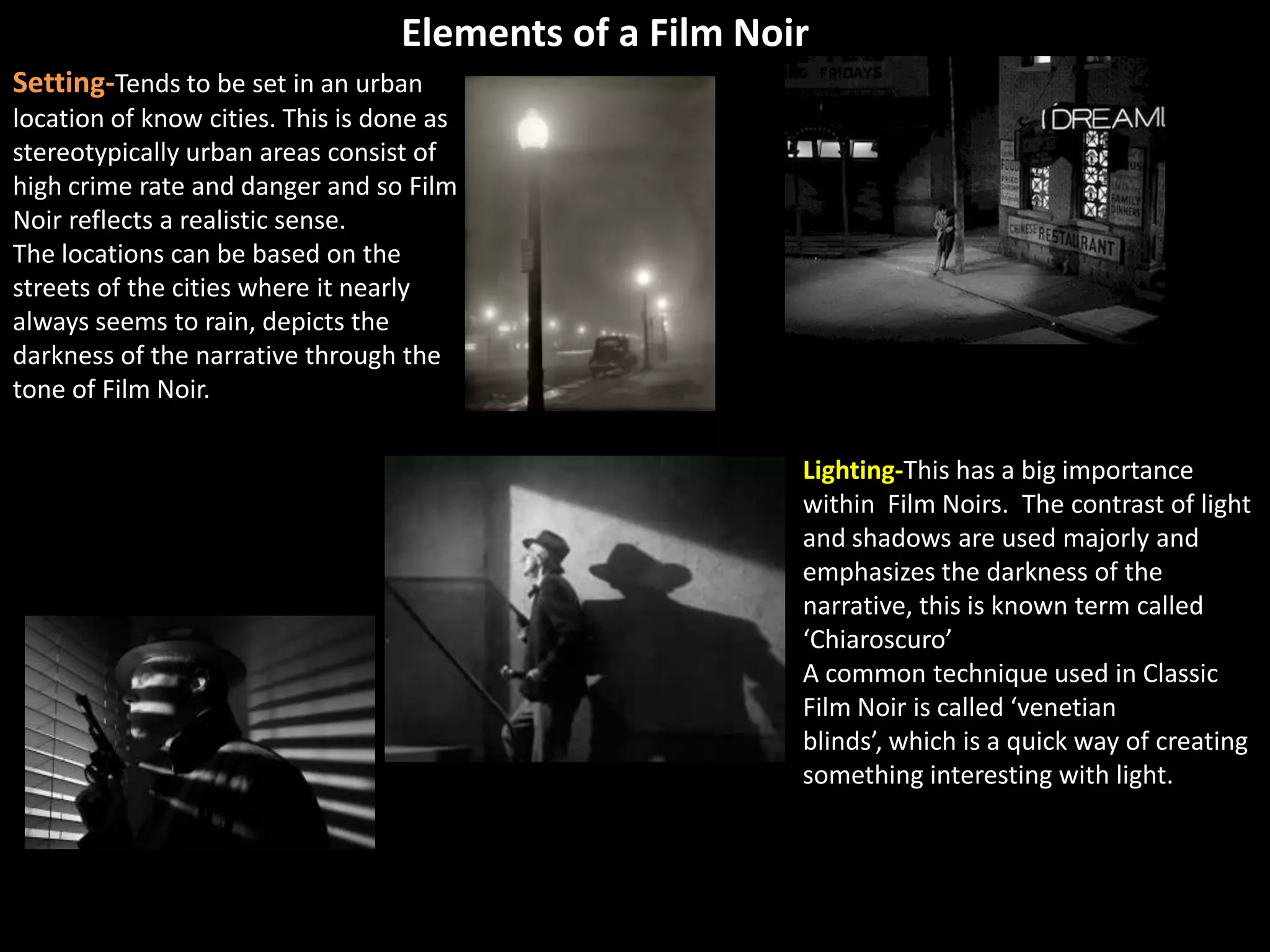 Film Noir conventions | PPTX