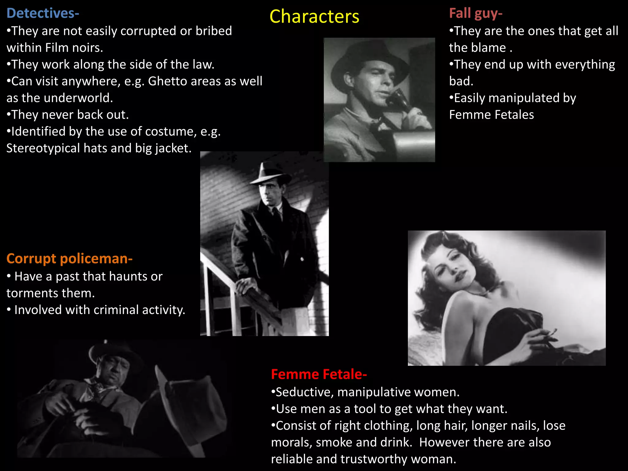 Film Noir conventions | PPTX