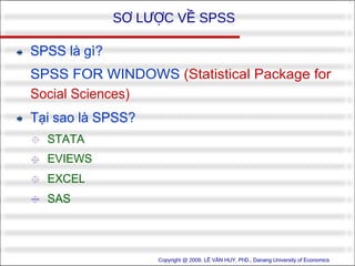 Basic SPSS tutorial in Vietnamese | PPT