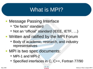 What is [Open] MPI? | PPT