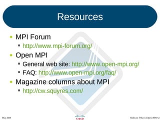 What is [Open] MPI? | PPT