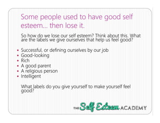Boost Your Self Esteem in 15 minutes! | PDF