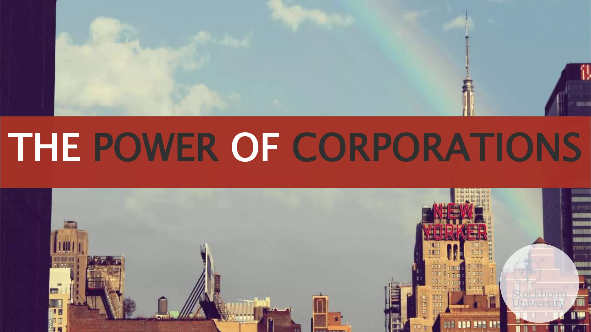 The Power Of Corporations | PPT