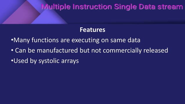 Flynns Classification Parallel Processing Ppt