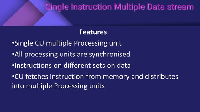 Flynn's Classification parallel processing Flynn's Classification parallel processing