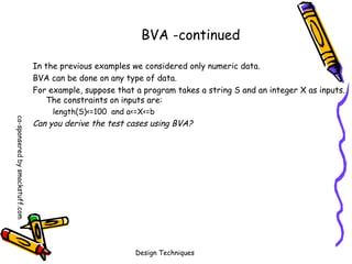 Test design techniques | PPT