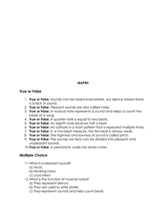 CHRISTIAN LIVING TEST SAMPLE GRADE 2 LEVEL | DOCX