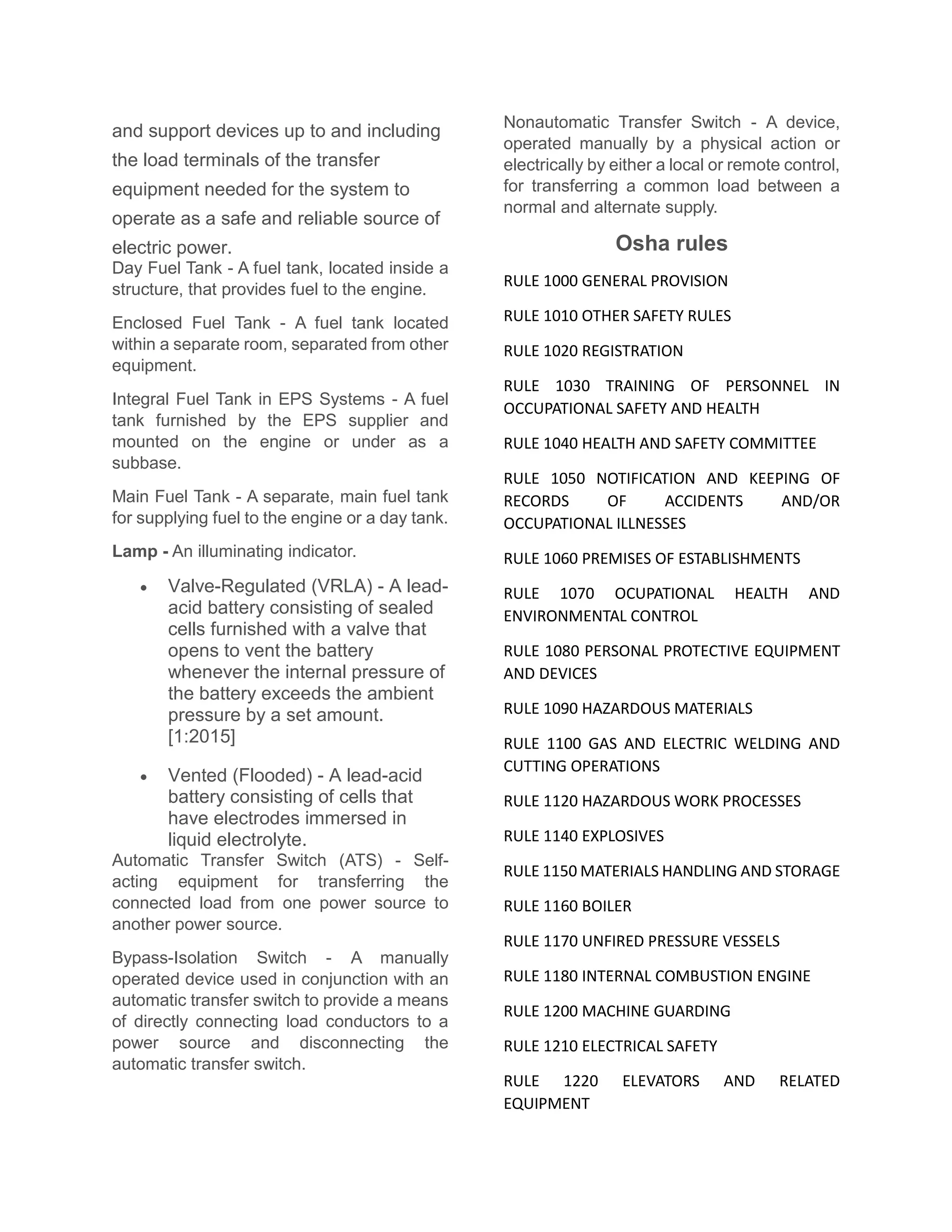 electrical standards and practices definitions | PDF