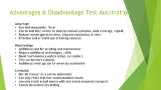 Test automation lesson | PPTX