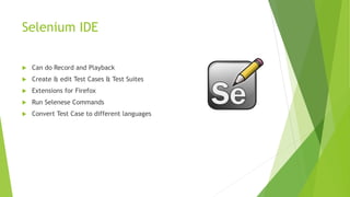 Test Automation and Selenium | PPTX