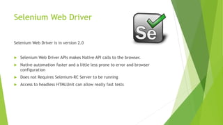 Test Automation and Selenium | PPTX