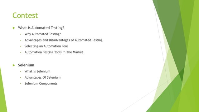 Test Automation and Selenium | PPTX