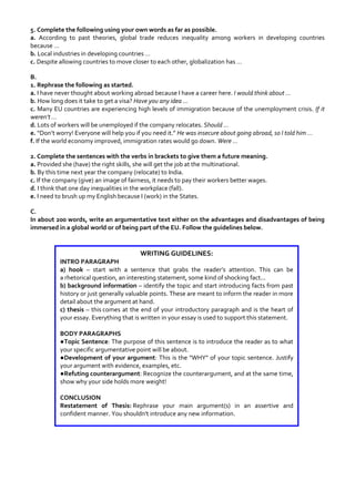 test-b2c1-on-globalization-information-gap-activities-reading ...
