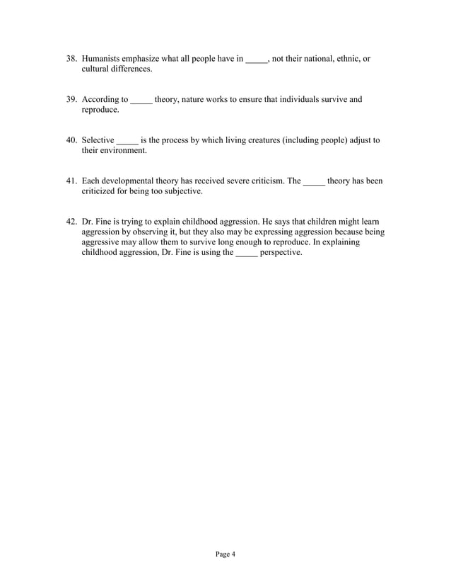 Test Bank for Developing Person Through Childhood and Adolescence 10th ...