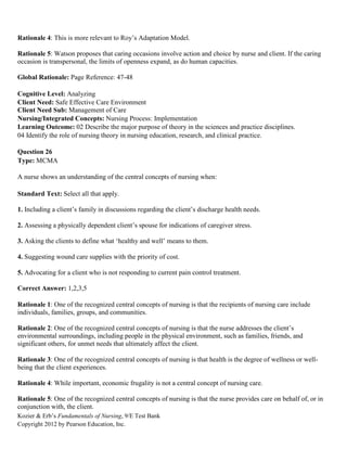 Test Bank for Kozier and Erbs Fundamentals of Nursing 9th Edition by ...