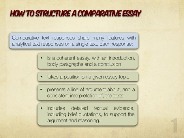 Test comparative essay copy | PDF