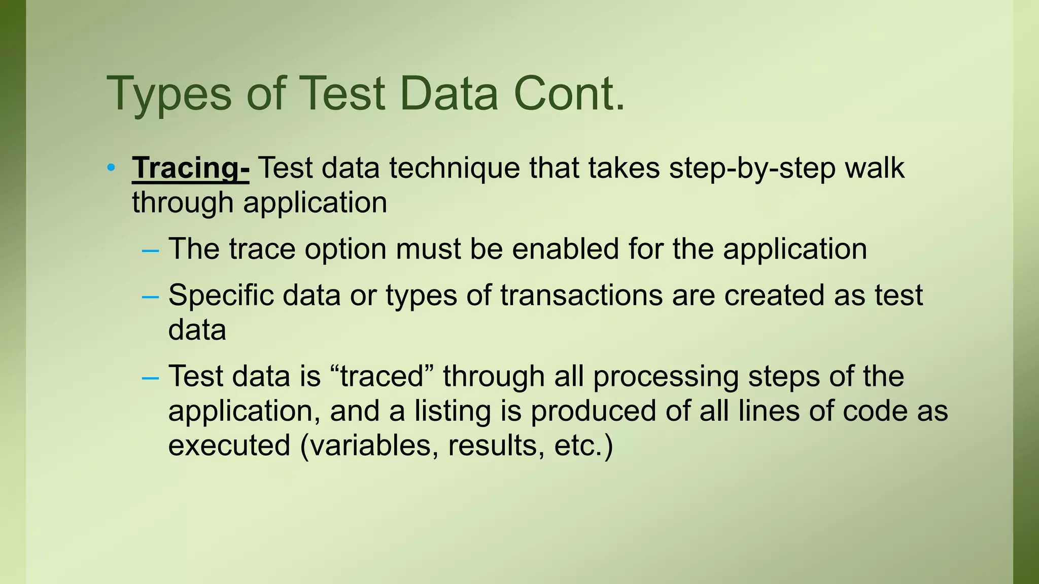 Test Data Approach | PPTX
