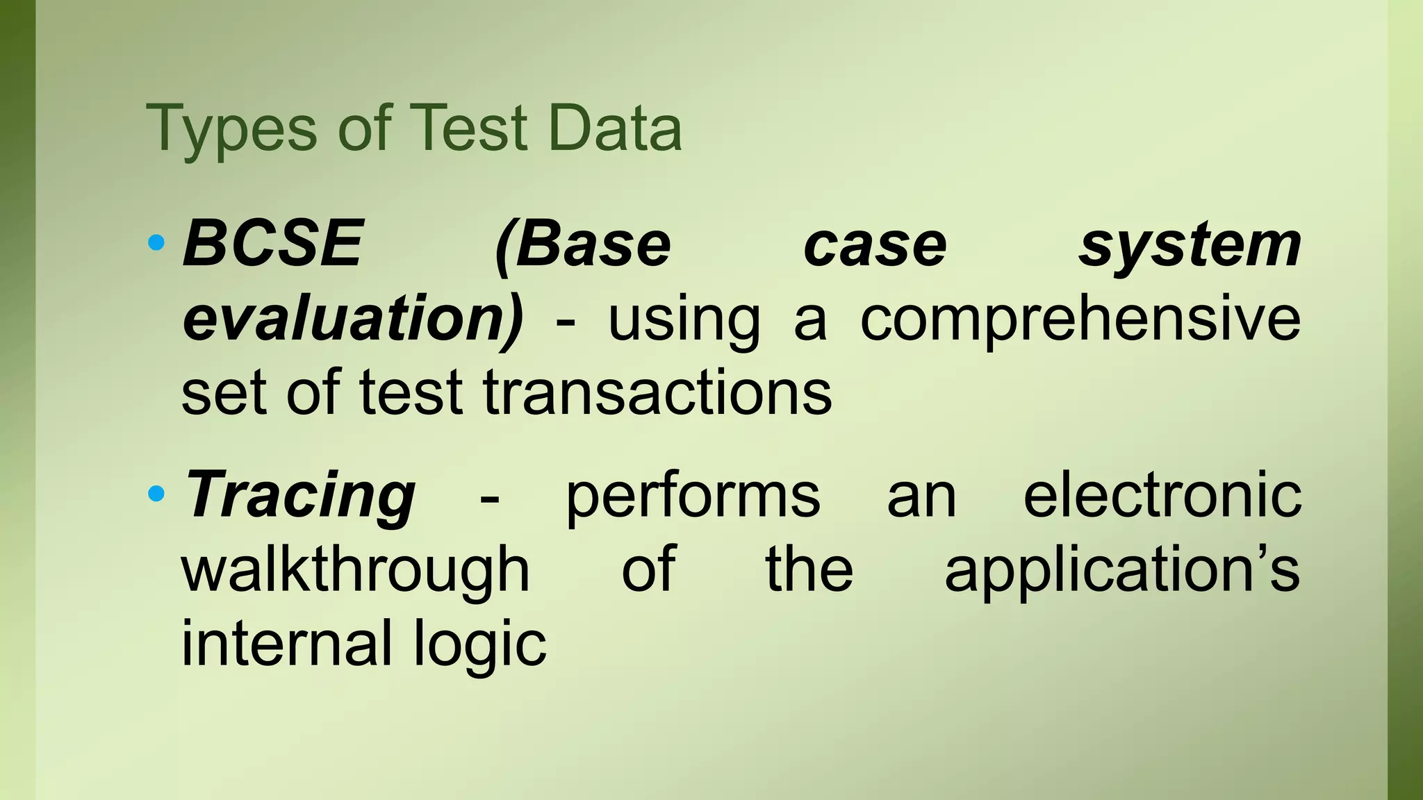 Test Data Approach | PPTX