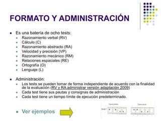test-de-aptitudes-diferenciales.ppt